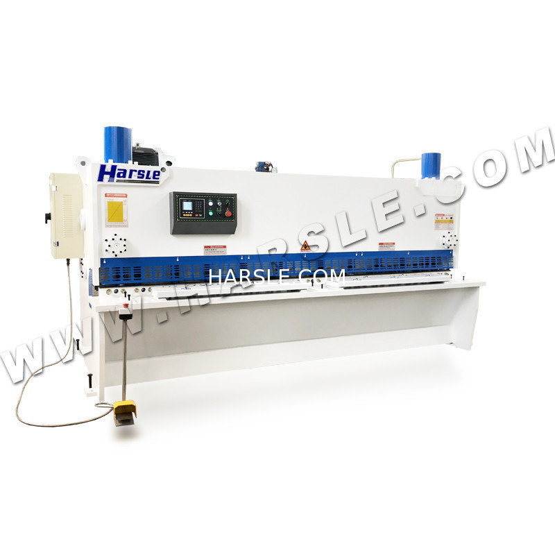 3200mm hydraulic swing beam shearing machine with E21S, QC11K-8×3200 metal shearing machine for sale supplier